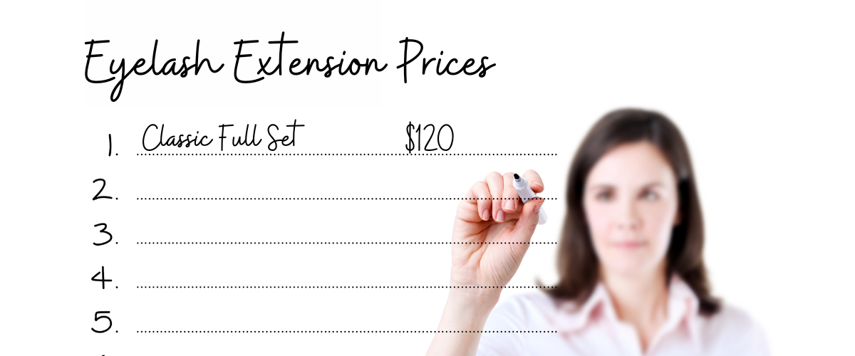 How to set up a menu price for your lash salon I Prolong Lash AUS ...